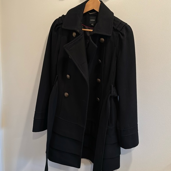 Express | Jackets & Coats | Euc Worn Once Tiered Wool Express Coat ...